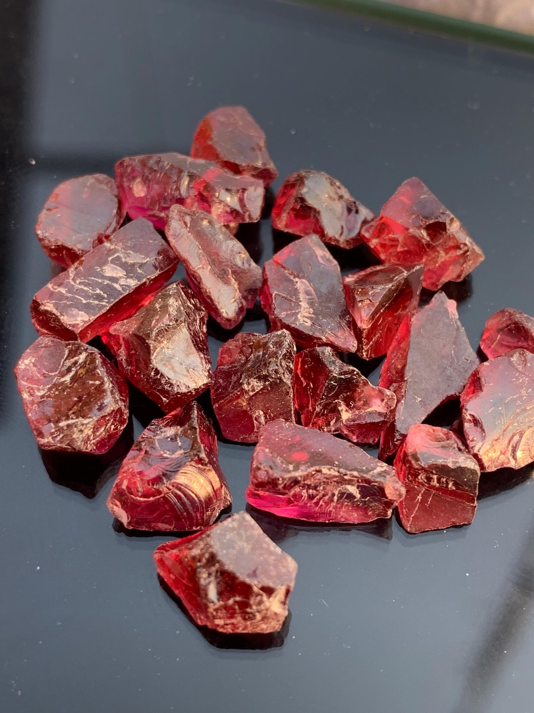 Red Garnet Rough Stone, Unheated Garnet Rough, Natural Red Garnet Stone ...