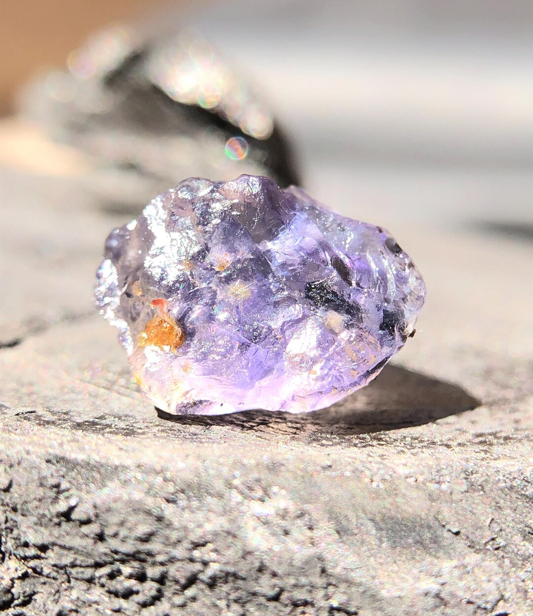 Natural Iolite Rough, 2.50 Ct Blue Brown Color Iolite Crystal, Loose ...