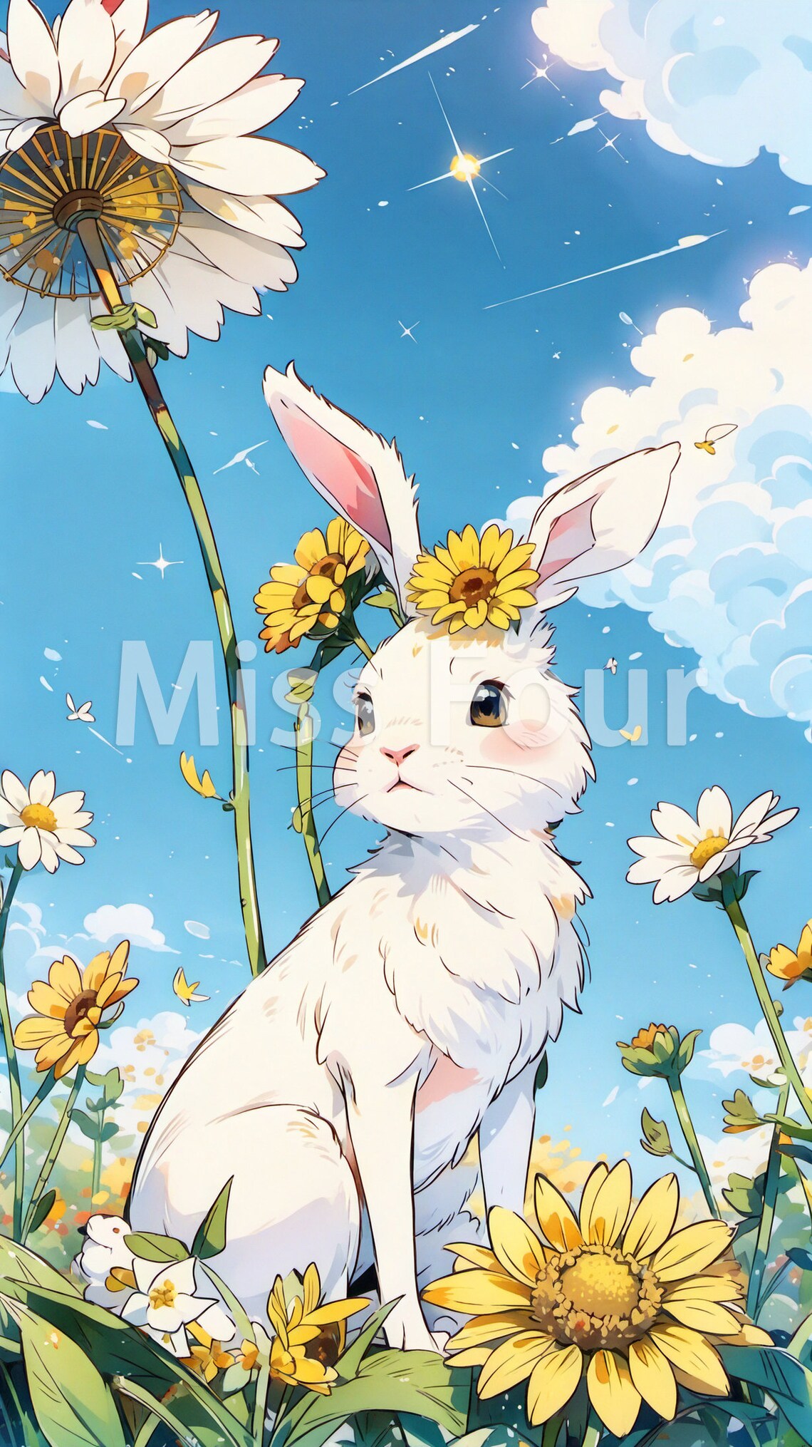 Rabbit Aesthetic Wallpapers 4k Desktop Wallpaper Ealistic Wallpaper - Etsy
