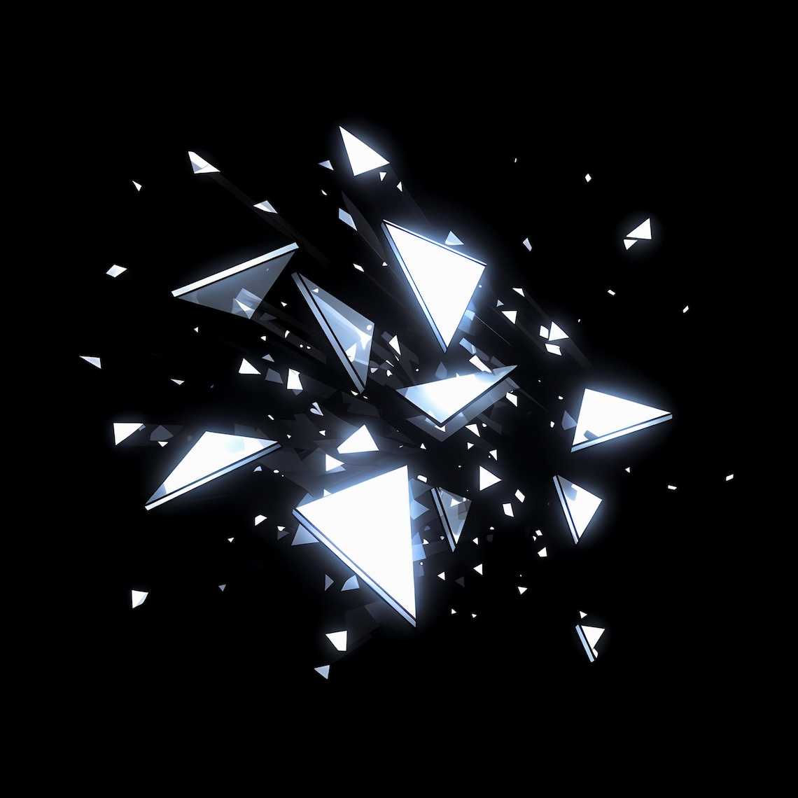 19 Flying Debris, SVG, PNG, AI, Eps, Psd, Illustrations, 3D, Crystal ...