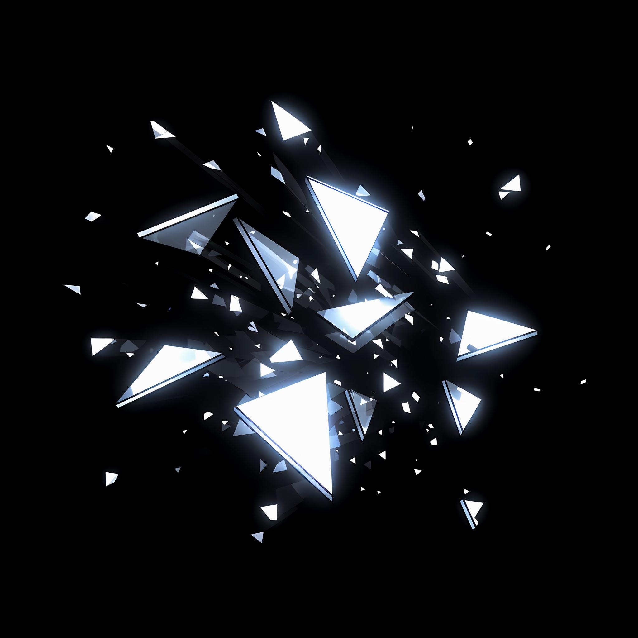 19 Flying Debris, SVG, PNG, AI, Eps, Psd, Illustrations, 3D, Crystal ...