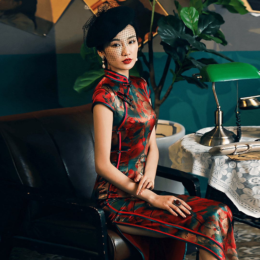 Chinese Traditional Old Shanghai Long Ink and Wash Cheongsam,custom ...