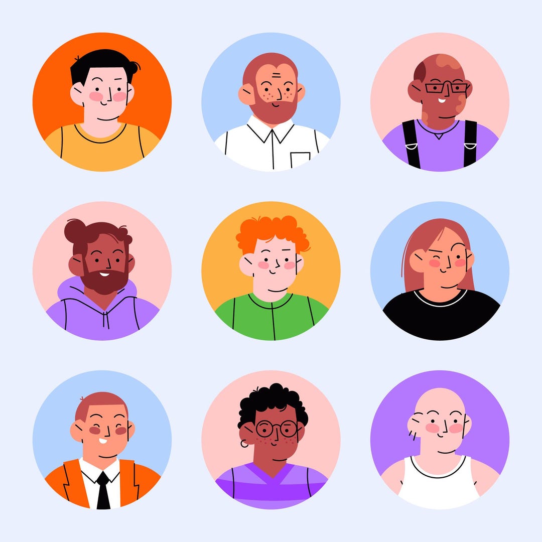 696 Photos of People, SVG, PNG, AI, Eps, Illustrations, Hair Style ...