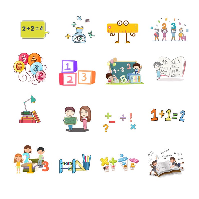 100+ Mathematical Elements, SVG, PNG, AI, Illustrations, - Etsy