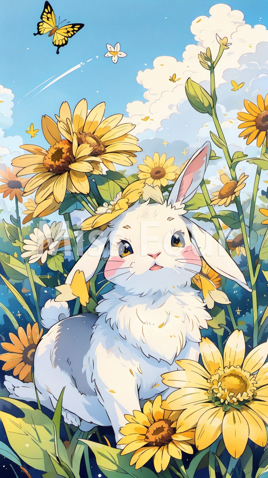 Rabbit Aesthetic Wallpapers 4k Desktop Wallpaper Ealistic Wallpaper - Etsy