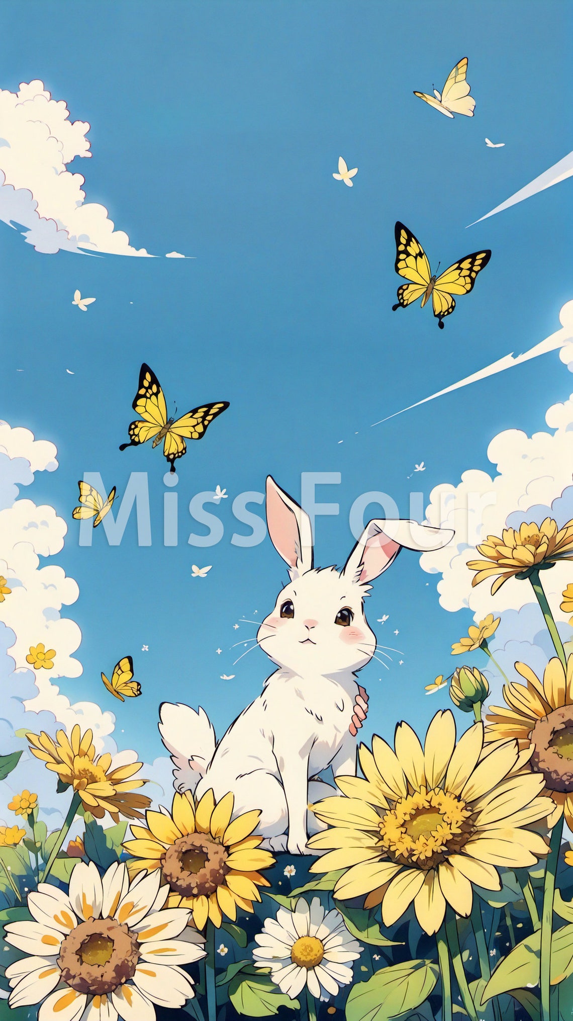 Rabbit Aesthetic Wallpapers 4k Desktop Wallpaper Ealistic Wallpaper - Etsy