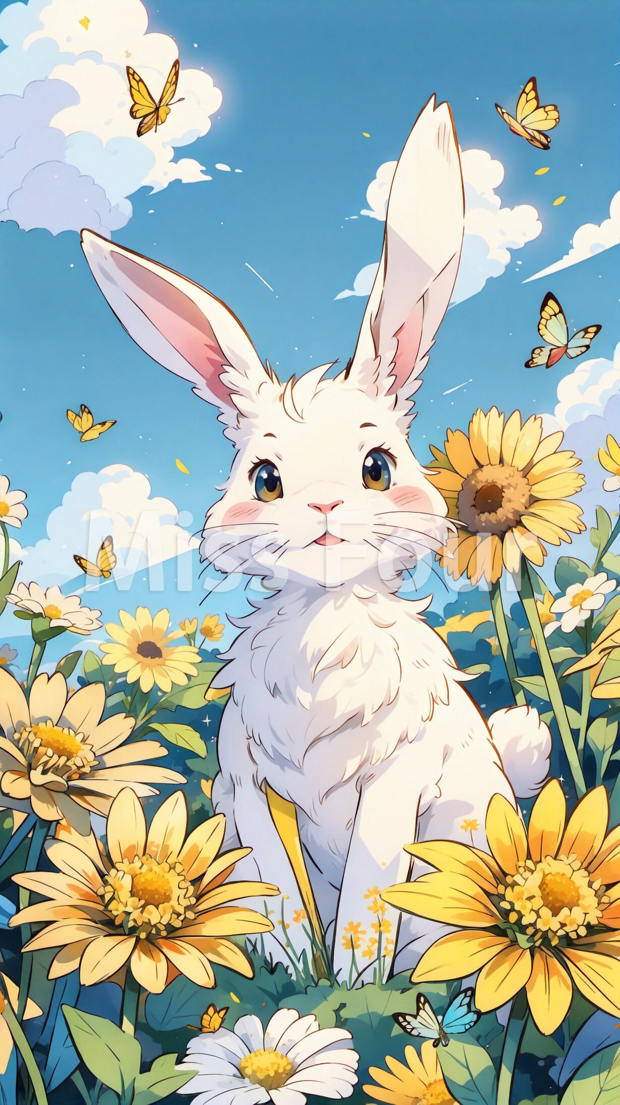 Rabbit Aesthetic Wallpapers 4k Desktop Wallpaper Ealistic Wallpaper - Etsy