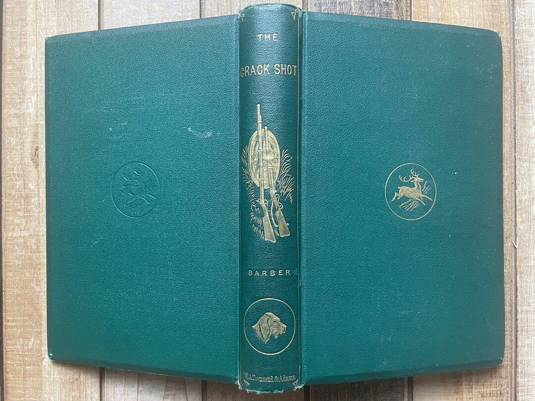Vintage Rifle Shooting Deer Hunting Book Gift for Whitetail Deer Hunter ...