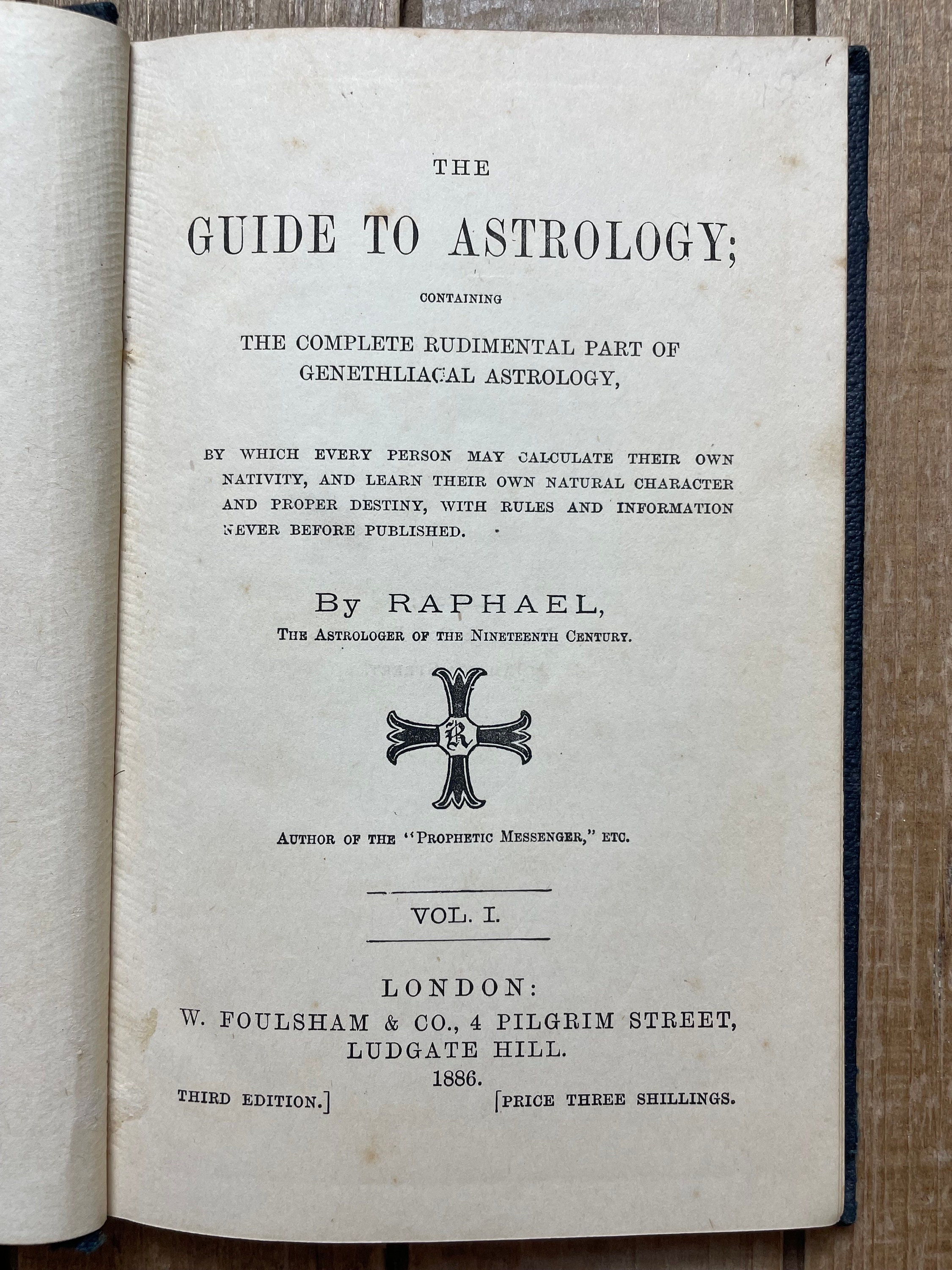 Vintage Astrology Horoscope Zodiac Occult Book 1886 the Guide to ...
