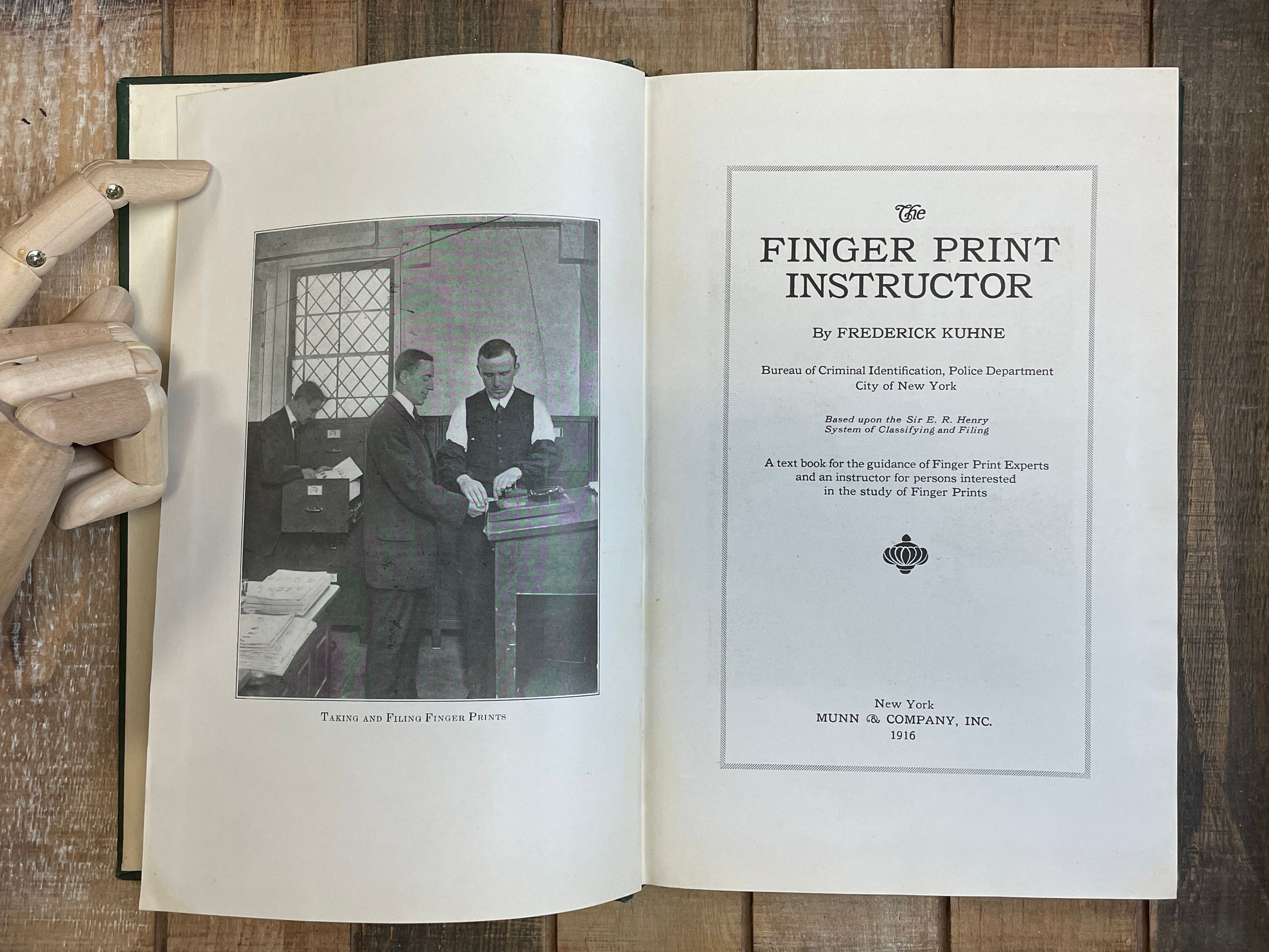 Vintage Police Officer How to Read Finger Prints 1916 the - Etsy