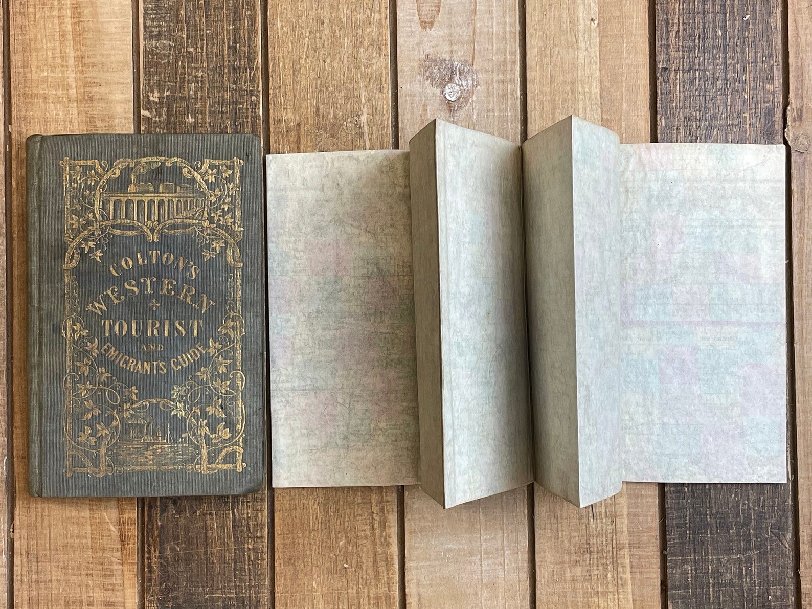 Vintage Book the Western Tourist and Emigrants Guide Through the USA ...