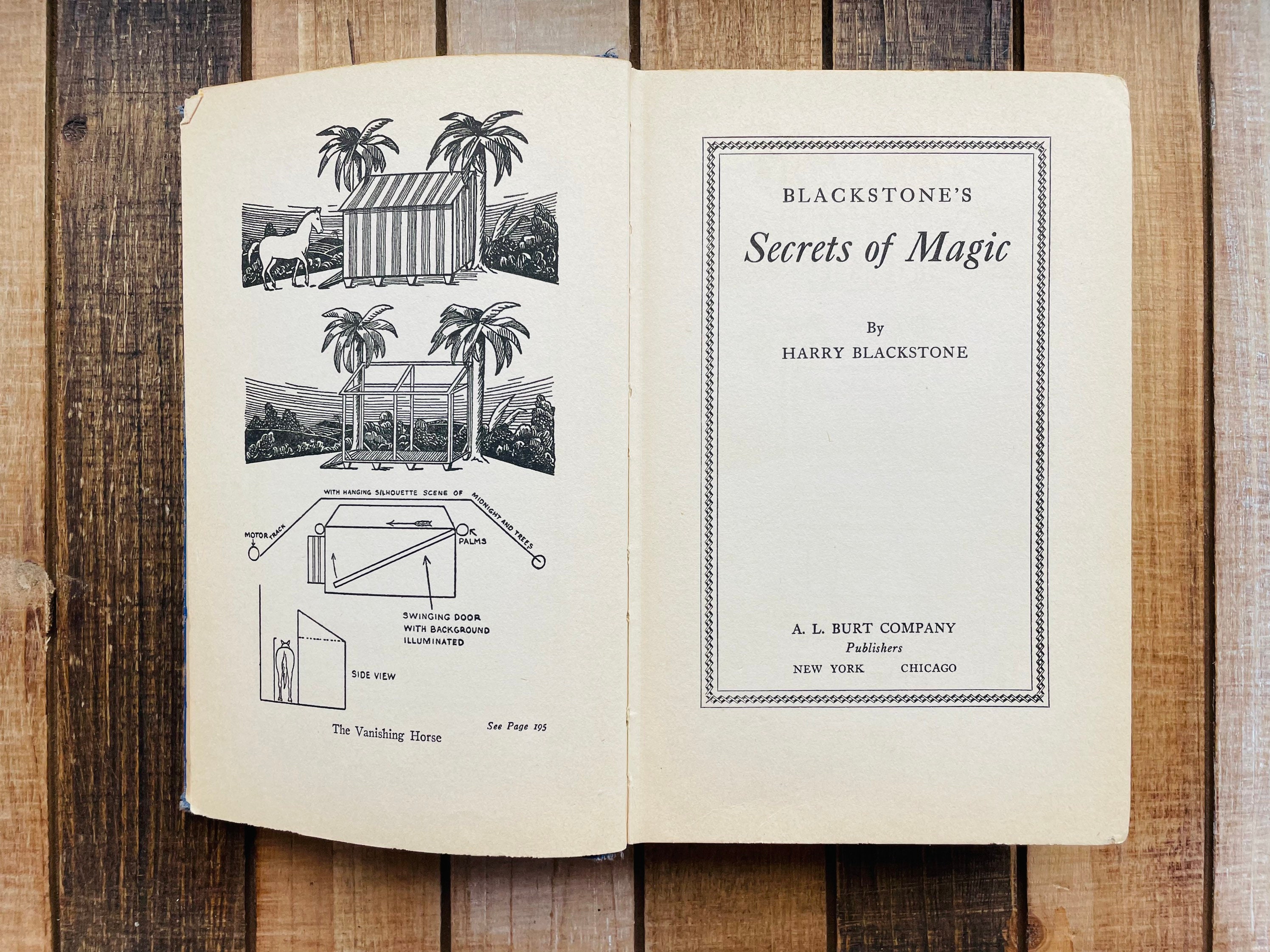 Vintage Magic Book Blackstones Secrets of Magic by Harry Blackstone - Etsy