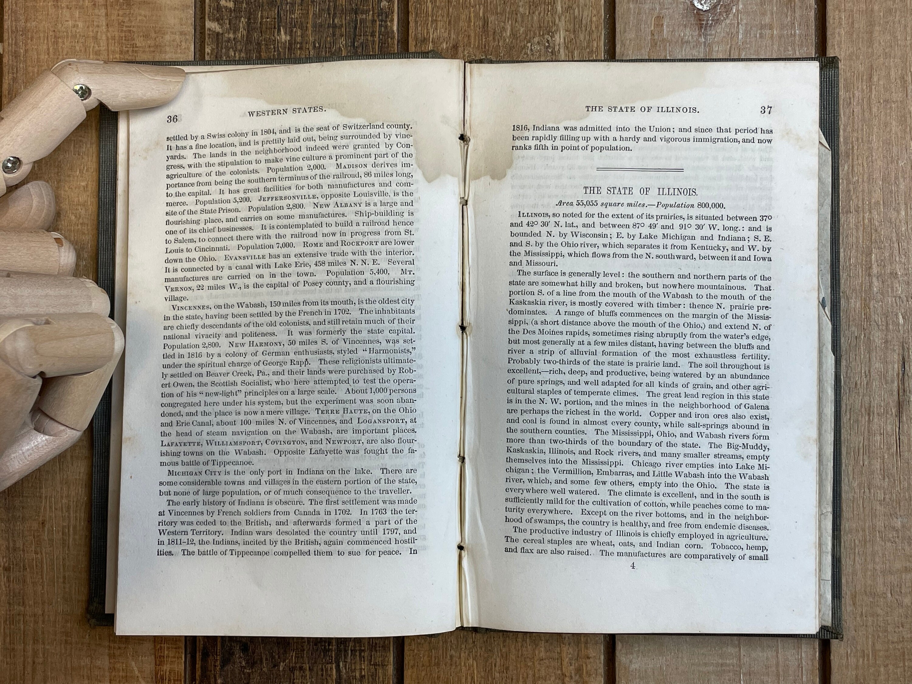 Vintage Book the Western Tourist and Emigrants Guide Through the USA ...