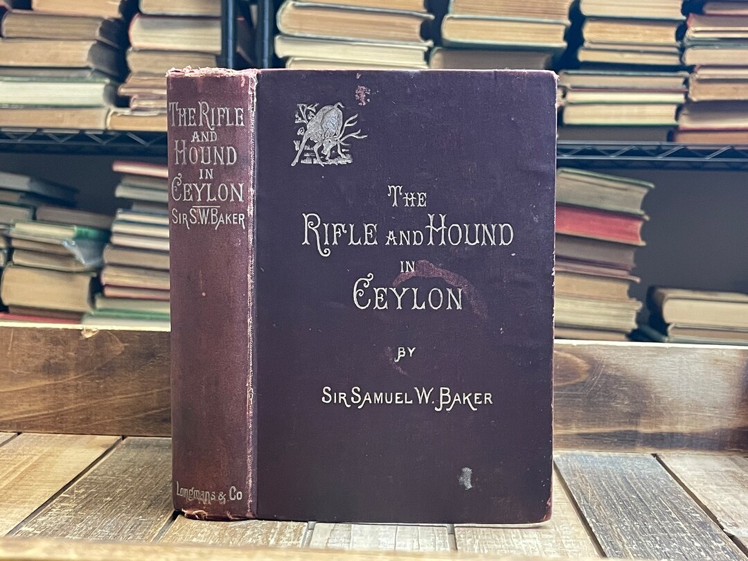 Vintage Hunting Book the Rifle and the Hound in Ceylon Gift for Him Man ...