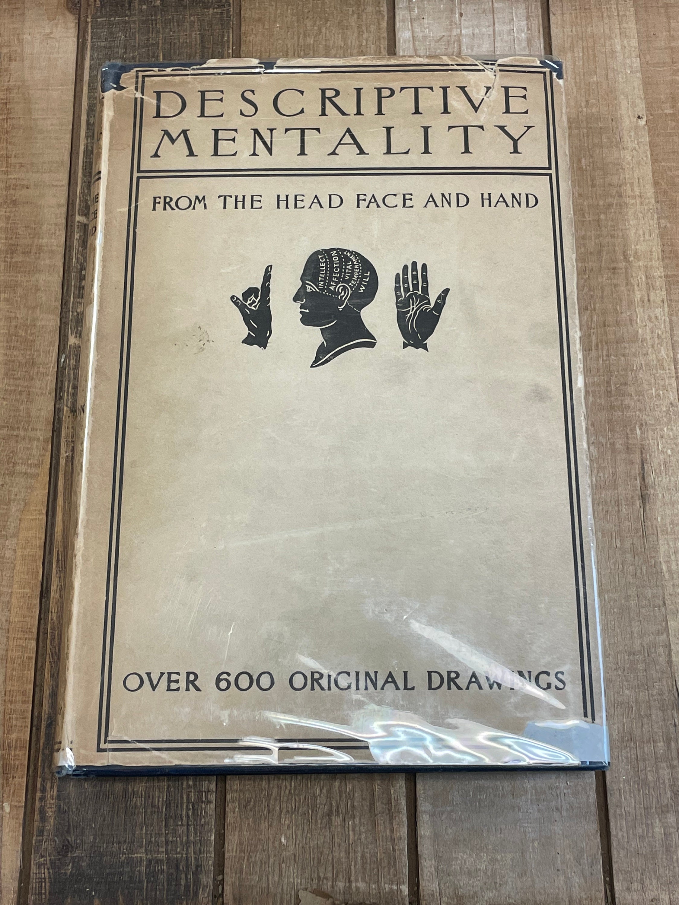 Vintage Phrenology Book Descriptive Mentality From the Head Face and ...
