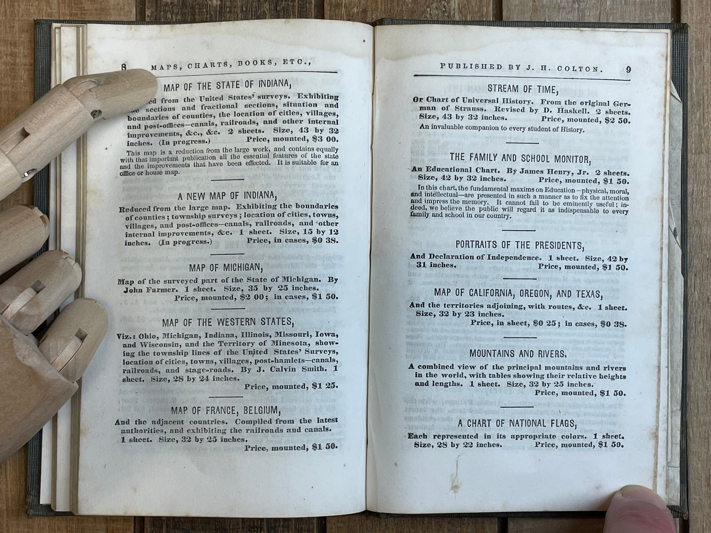 Vintage Book the Western Tourist and Emigrants Guide Through the USA ...