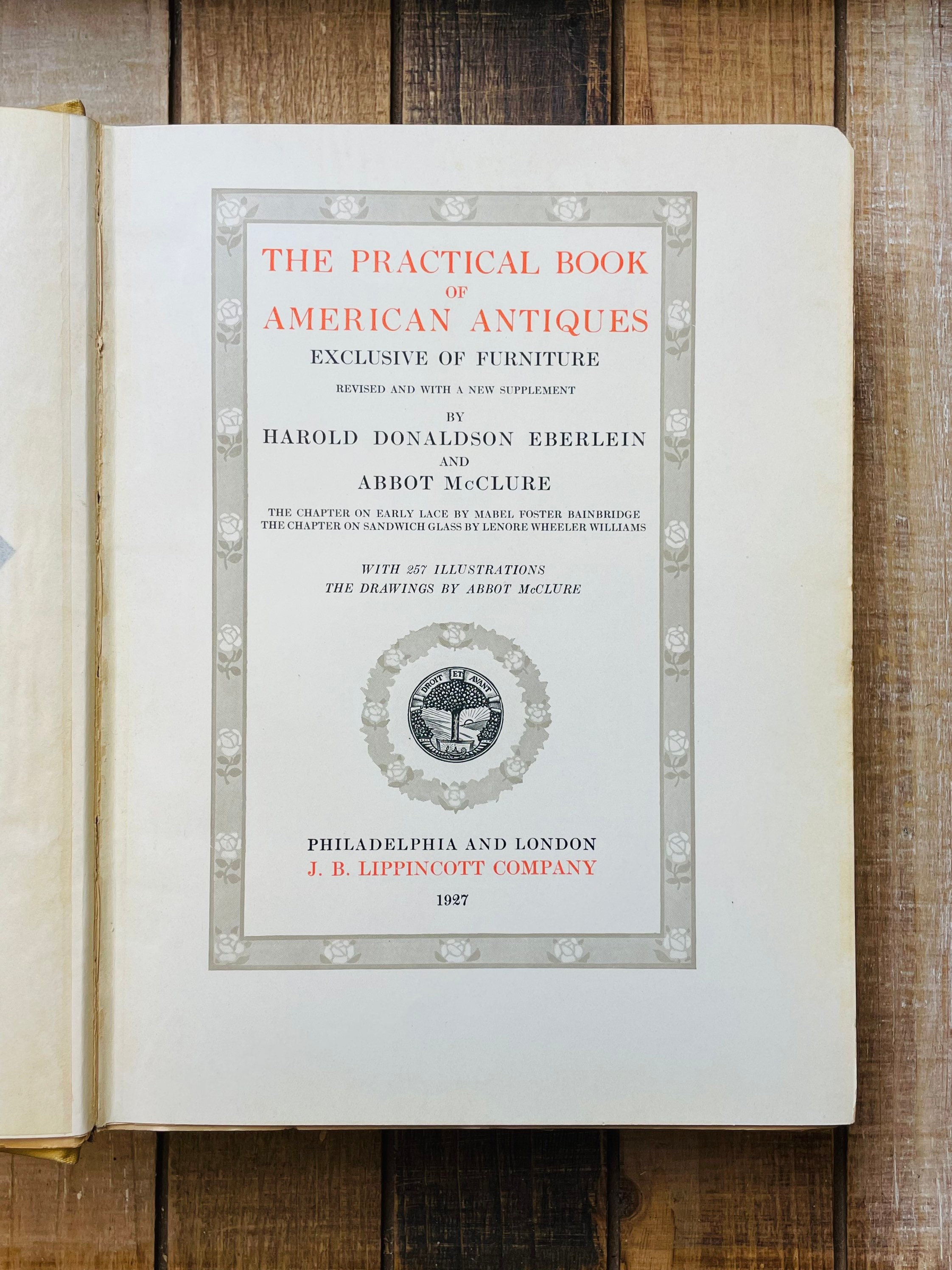 Vintage Antique Book ~ 1927 Practical Book of American Antiques - Etsy