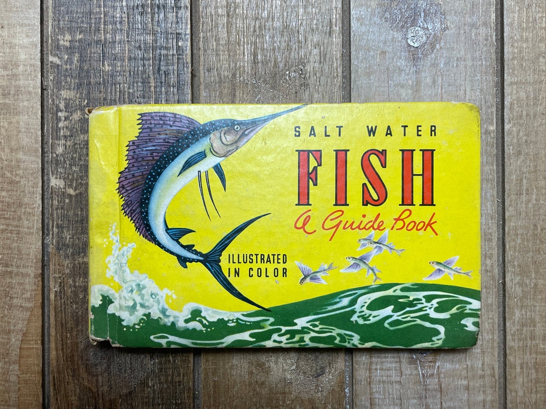 Vintage Salt Water Fish Fishing Angling Guide Book 1939 the Green Book ...