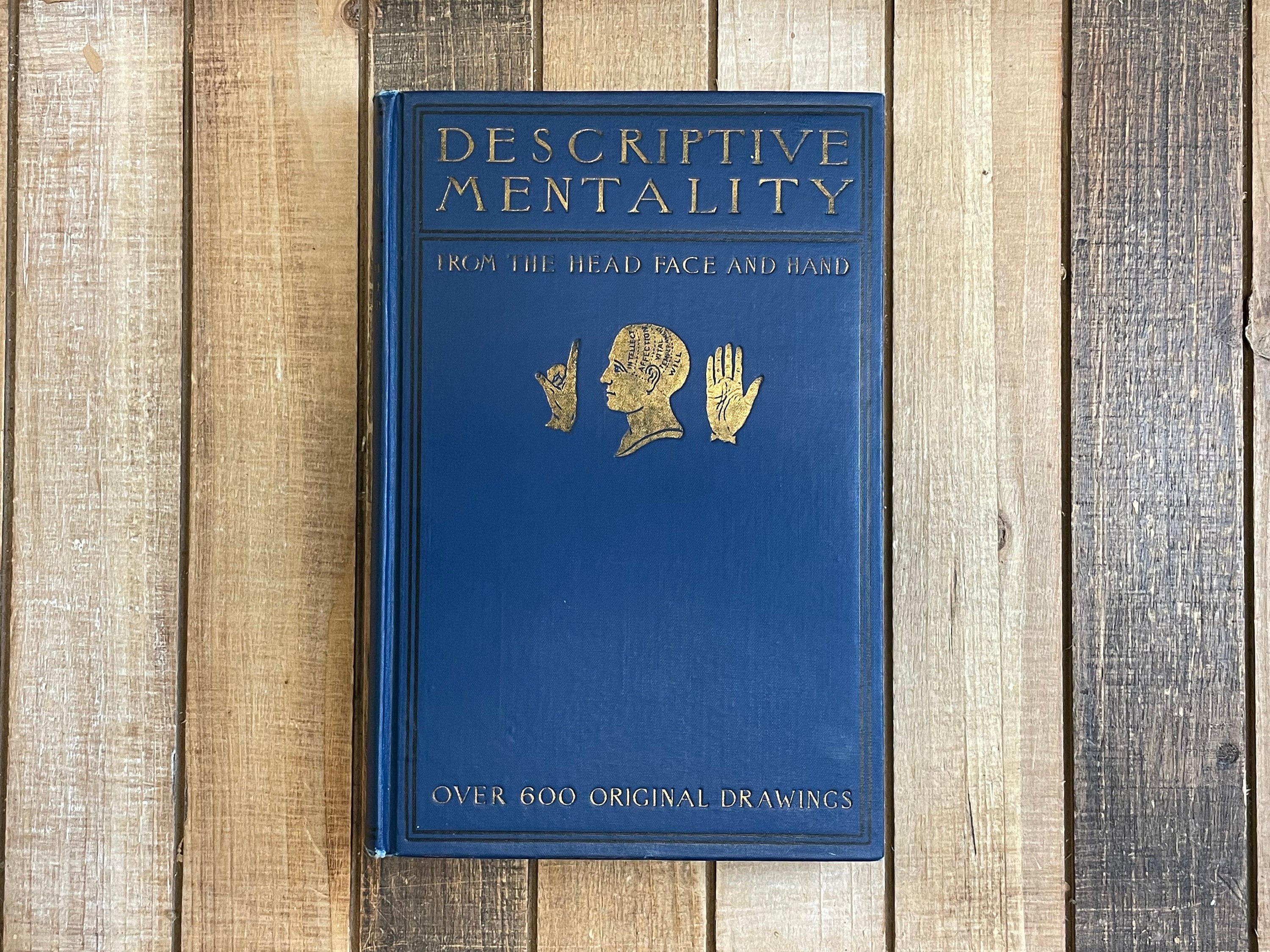 Vintage Phrenology Book Descriptive Mentality From the Head Face and ...