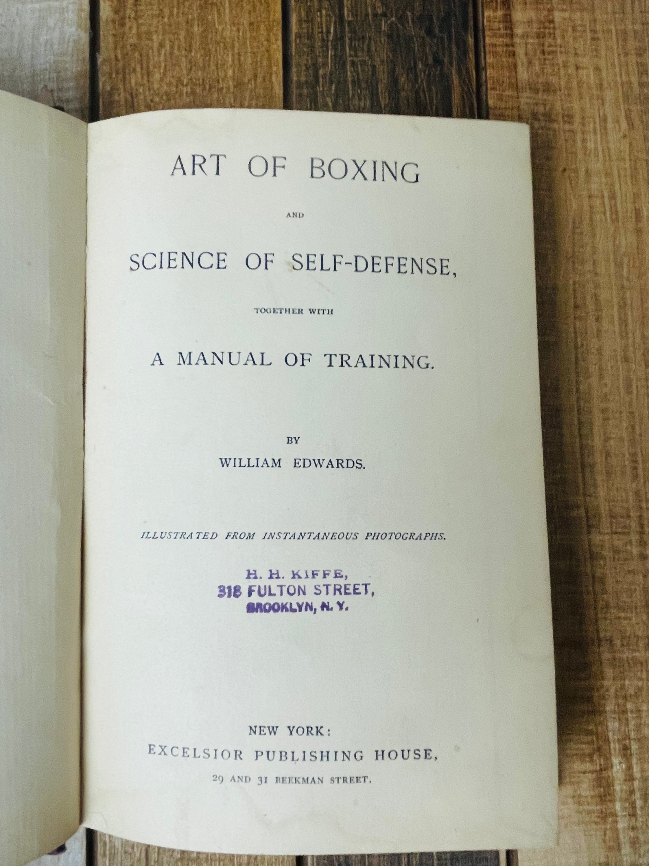 Rare Boxing Book First Edition Gym Teacher Gift Billy Edwards’ Art of ...