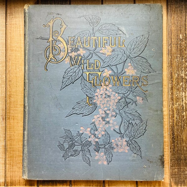 Vintage Flower Book - Etsy