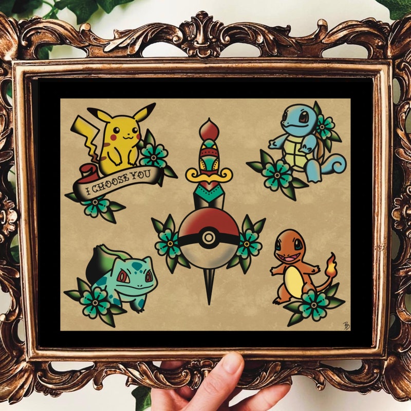 Tattoo Flash Print - Etsy