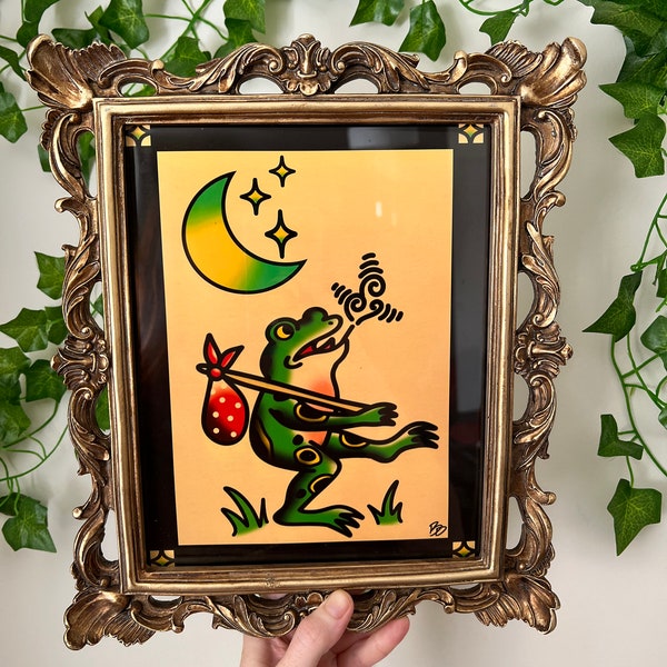 Traditional Frog Flash - Etsy