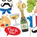 Paris Photo Booth Props, Vive La France Printable Party Props, French ...