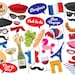 French Photo Booth Props, Vive La France Printable Party Props, French ...