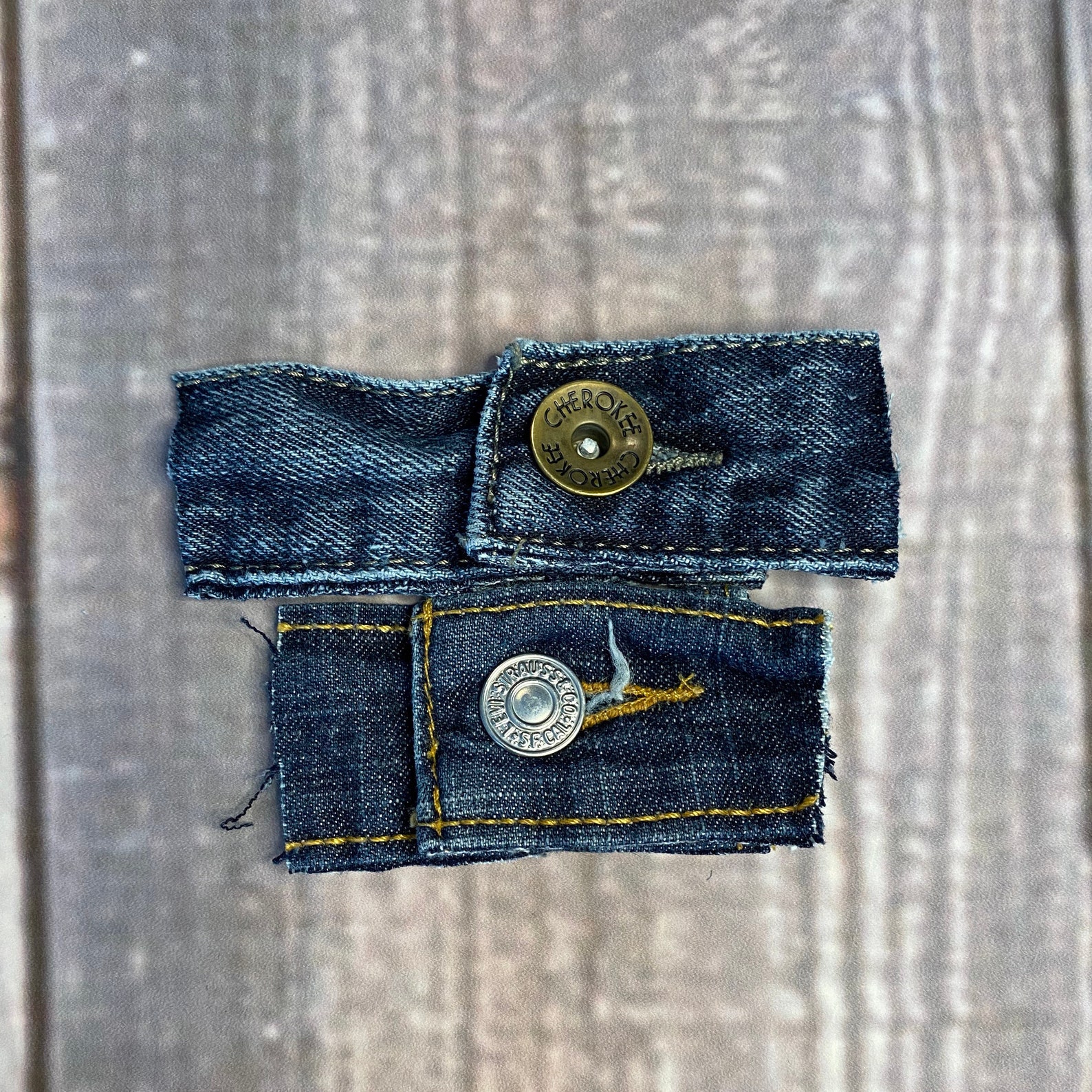 Denim Waist Band Button Closure - Etsy