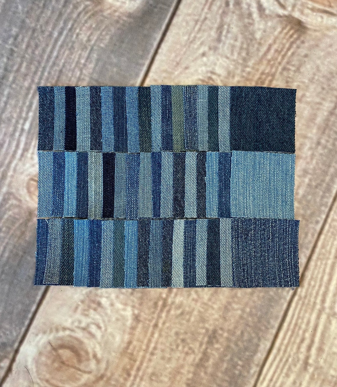 Denim Jean Fabric Squares Bundle 2 X2 Inches - Appliqué, Quilting, and ...