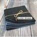 Black and Grey Denim Jean Fabric Squares Bundle 6 X 6 Inches - Etsy