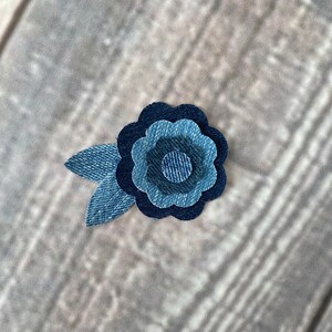 Small Denim Jean Flowers - Denim Appliqué, Denim Embellishments, Denim ...