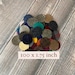 Wool Circle Pennies Precut Upcycled Felted Wool and Wool Felt for ...