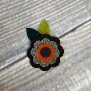 Wool Flower Pennies - Precut Upcycled Felted Wool for Appliqué, Penny ...