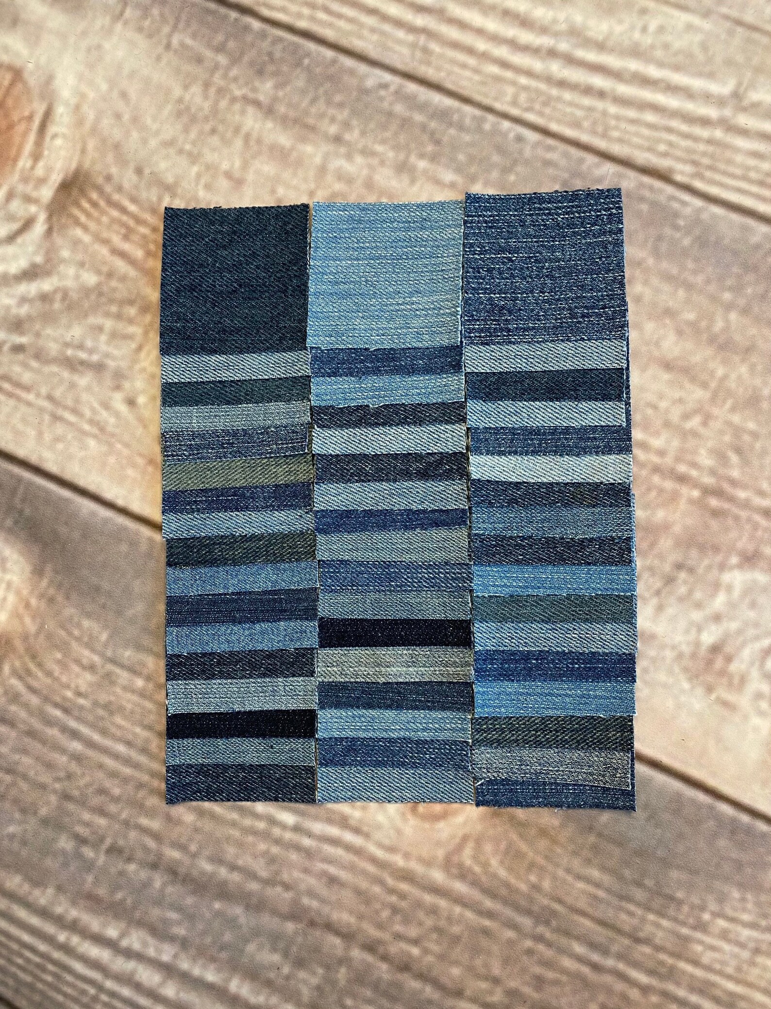 Denim Jean Fabric Squares Bundle 2 X2 Inches Appliqué - Etsy