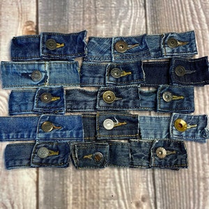 Denim Waist Band Button Closure - Etsy