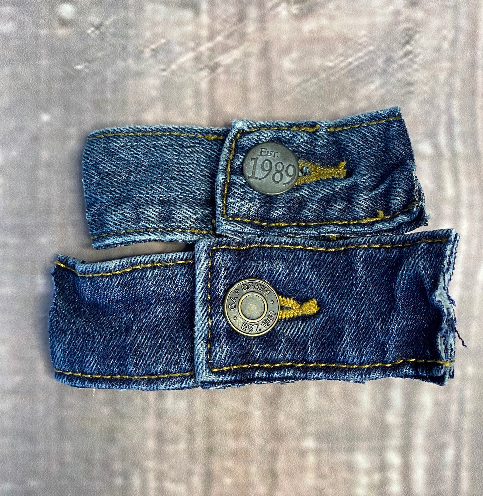Denim Waist Band Button Closure - Etsy