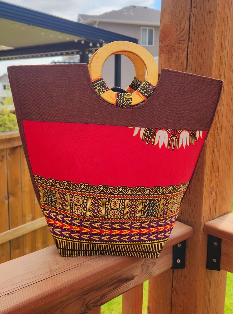 Handmade Kenyan Dashiki Tote Bag - Perfect for Work , Beach Wear or ...