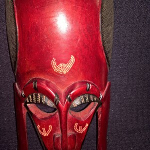 Large Hand Carved African Mask, Wall Mountable Wood Mask, African ...