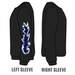 Custom Sweater Bambi Flames Punk Designer Sweatshirt Blue Fire Deer ...
