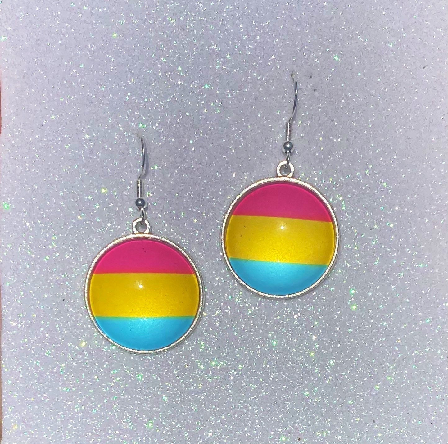 Gay Pride Flag Handmade Earrings Rainbow Bisexual Lgbt Etsy