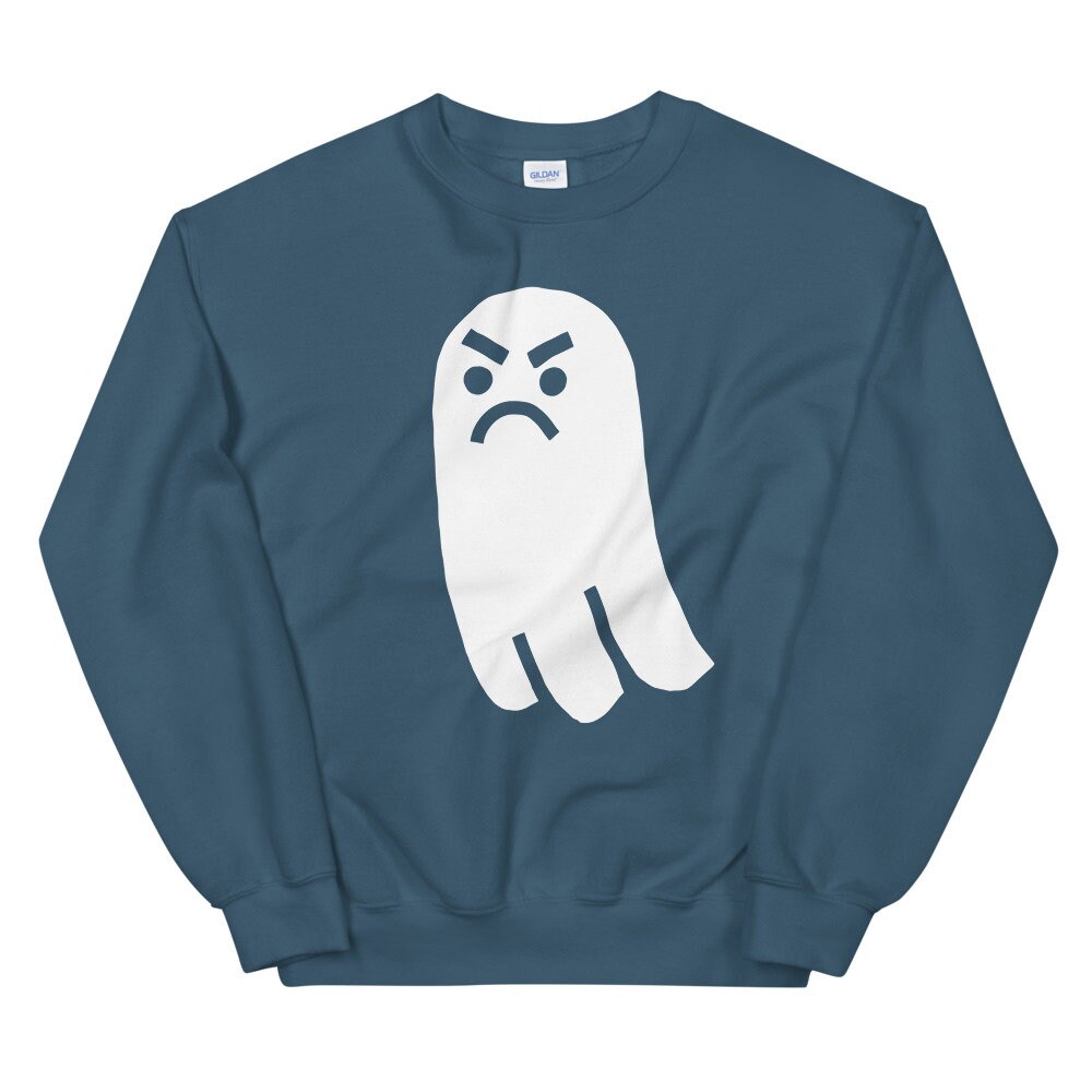Grumpy Ghost Sweater / Sid Spidersnake / Spooky Antisocial - Etsy UK