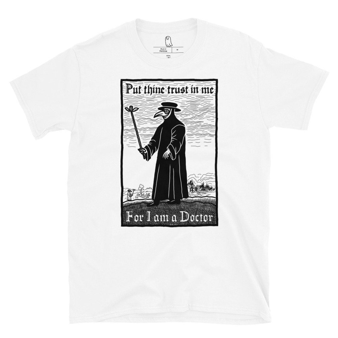 Trust Me I'm A Doctor Tee / Sid Spidersnake / Plague Black - Etsy