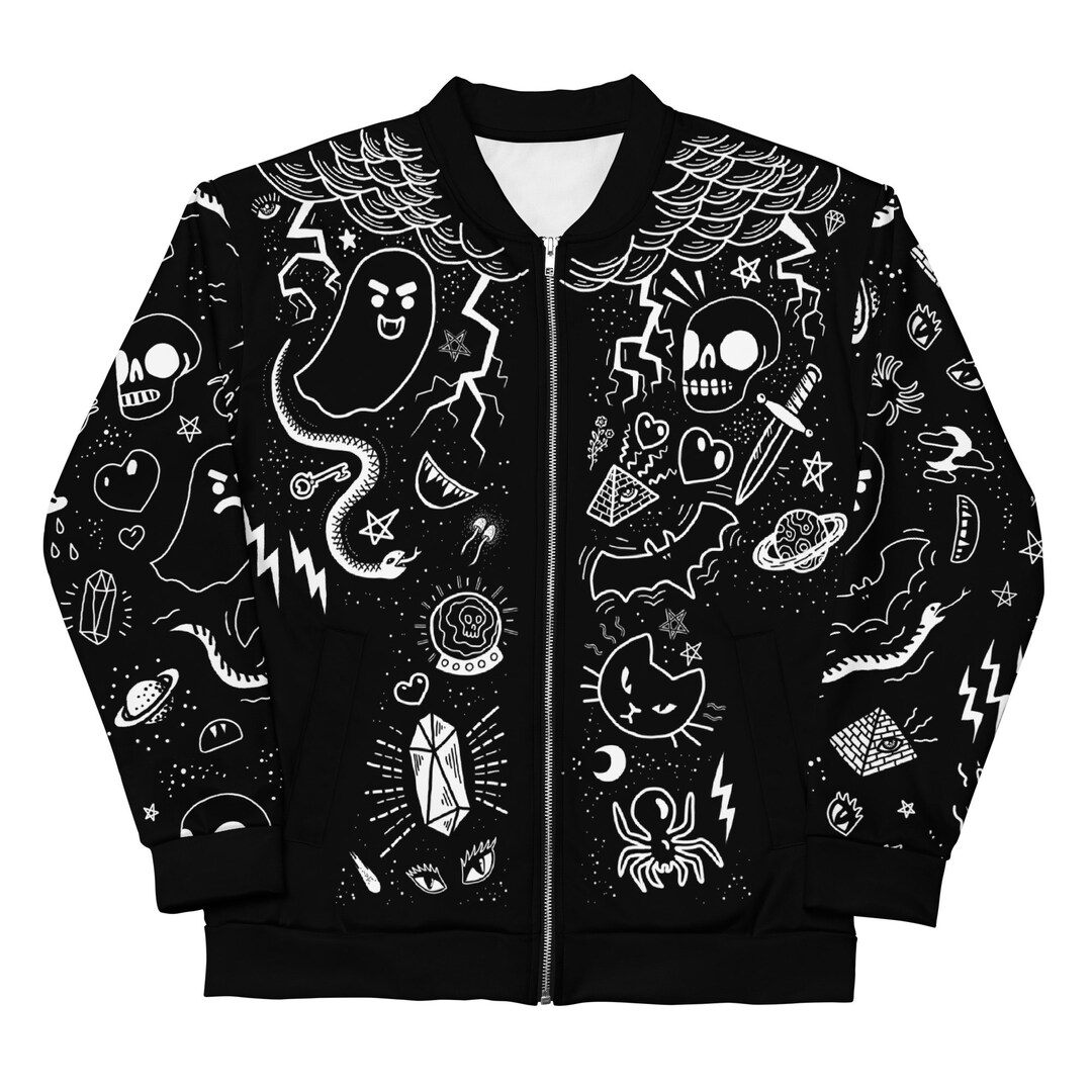 Mythical Jacket / Sid Spidersnake / Witchy Ghost Magic Arcane UFO Lightning Chaotic Neutral ...