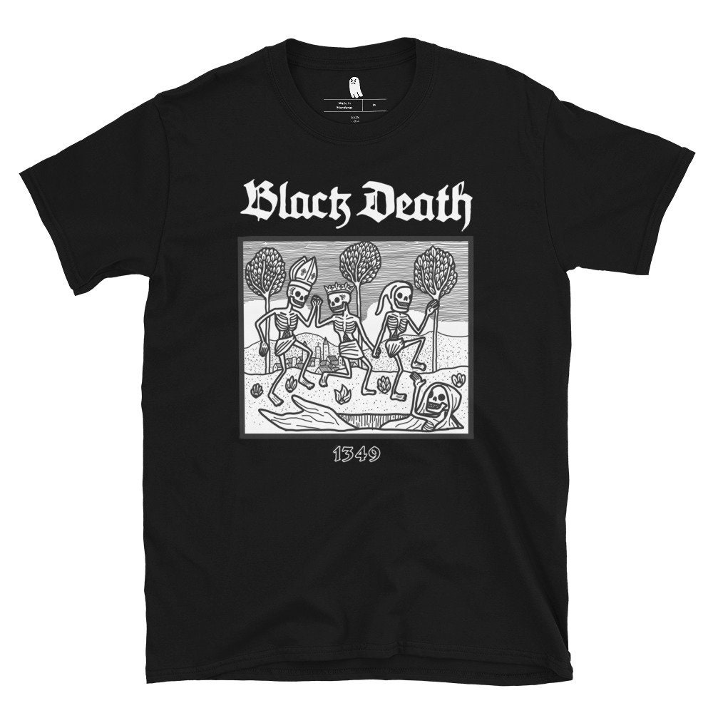 Black Death 1349 Plague History Medieval Goth T-Shirt Designed & Sold ...