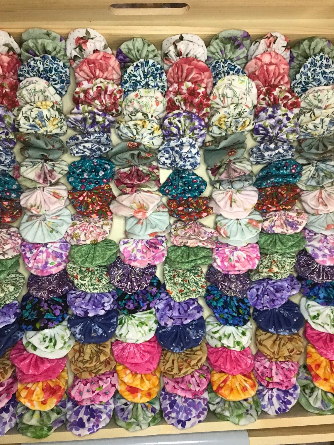 1.5 Fabric Yoyo Handmade Yo-yos Cotton Calico Multiple - Etsy