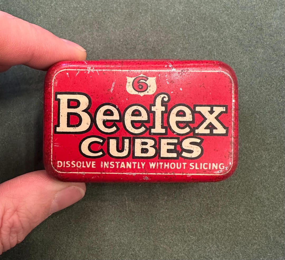 Vintage Beefex Cubes Tin - Etsy