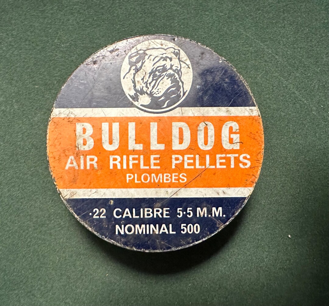 Vintage Bulldog Air Rifle Pellets Tin sidcup - Etsy