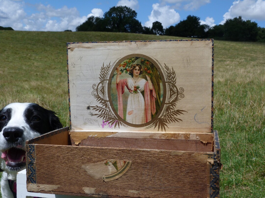 Vintage CWS 'el Tropero' Wooden Cigar Box - Etsy